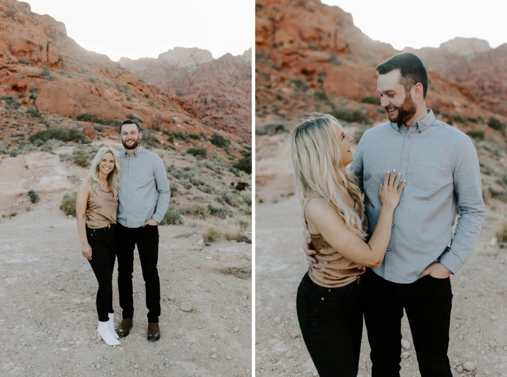Las Vegas Engagement Session at Red Rock Canyon | Katelyn Faye