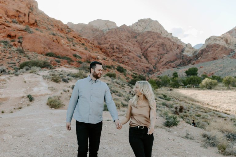 Las Vegas Engagement Session at Red Rock Canyon | Katelyn Faye