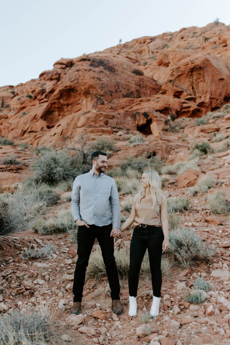 Las Vegas Engagement Session at Red Rock Canyon | Katelyn Faye