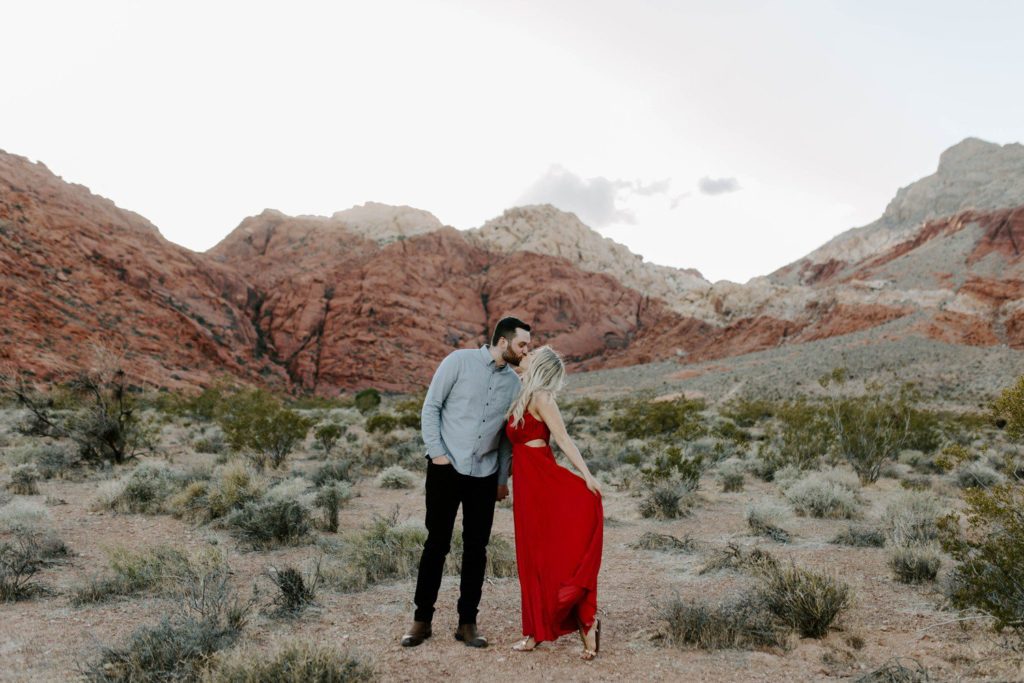 Las Vegas Engagement Session at Red Rock Canyon | Katelyn Faye